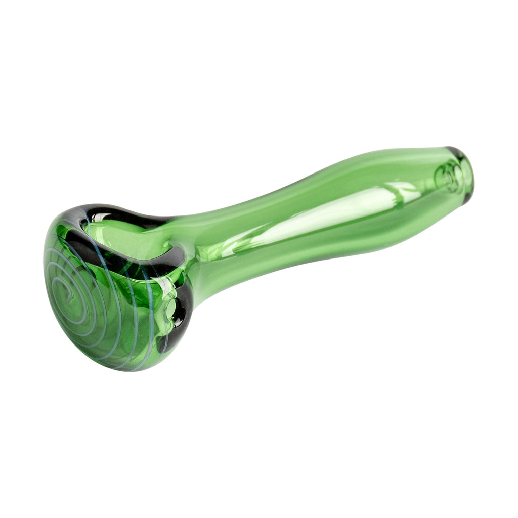 Red Eye Tek Econo Swirl Glass Spoon Pipe - Kings Pipes