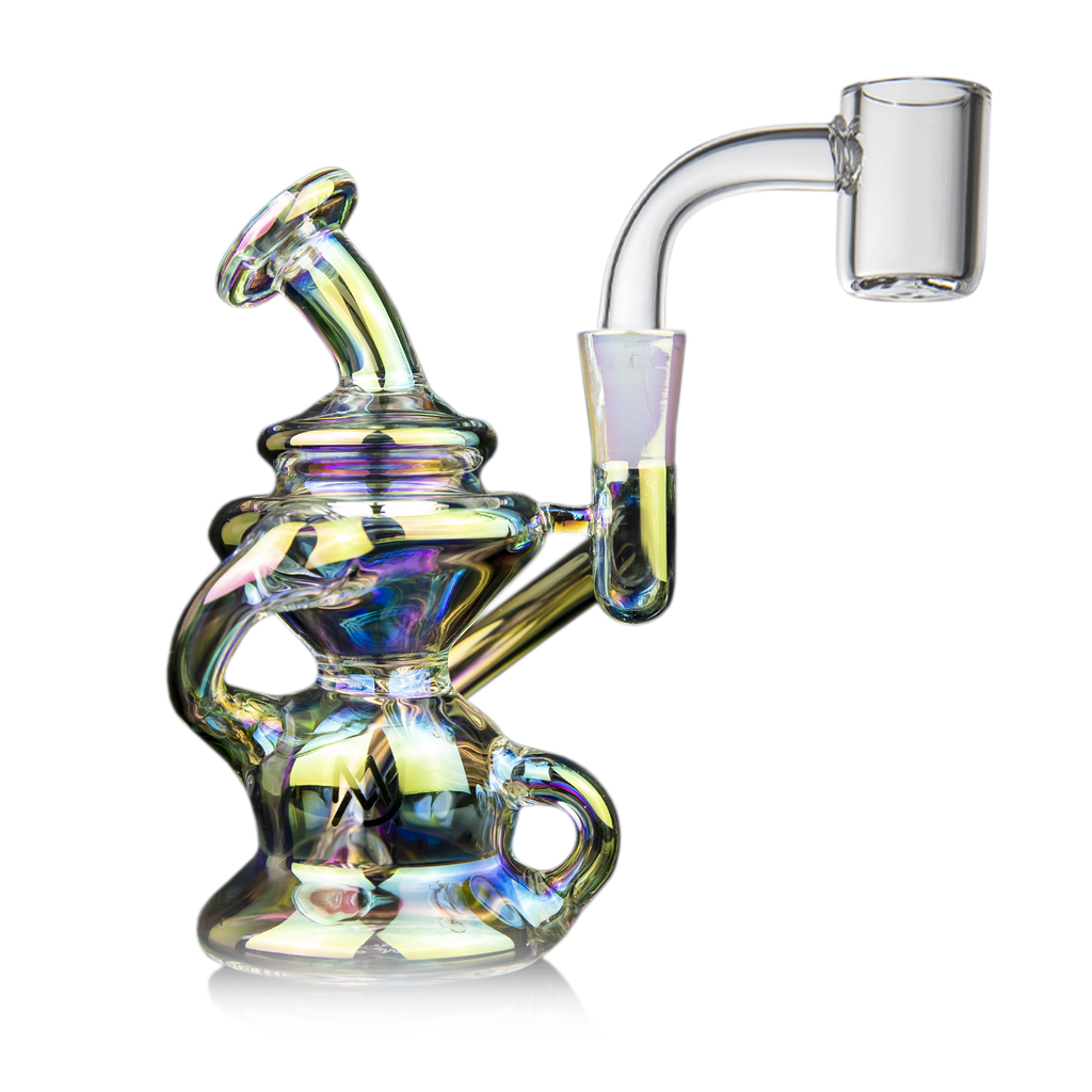 MJ Arsenal Hydra Mini Dab Oil Rig Iridescent - Kings Pipes