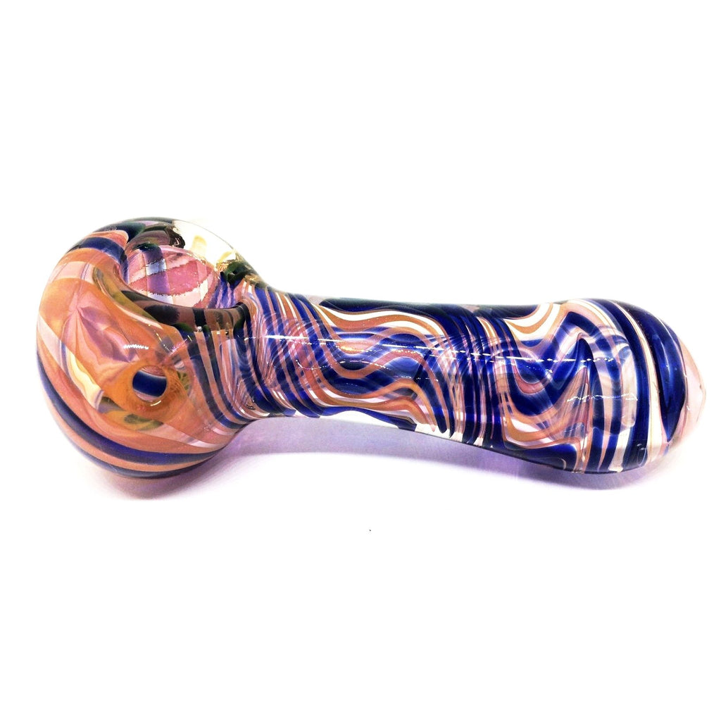 Pink Fumed Fatty Chamber Glass Pipe 5" - Kings Pipes