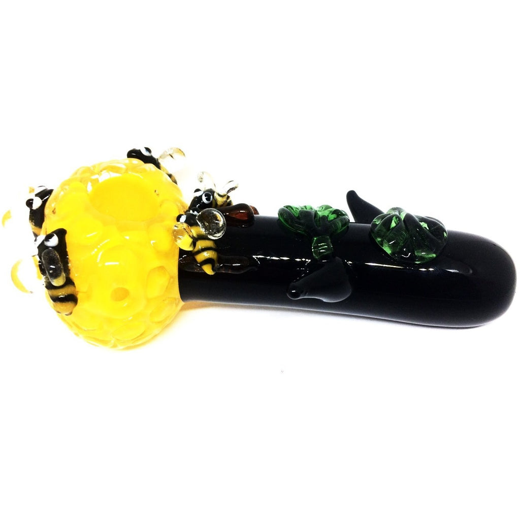 Bizzy Bee Glass Pipe - Kings Pipes