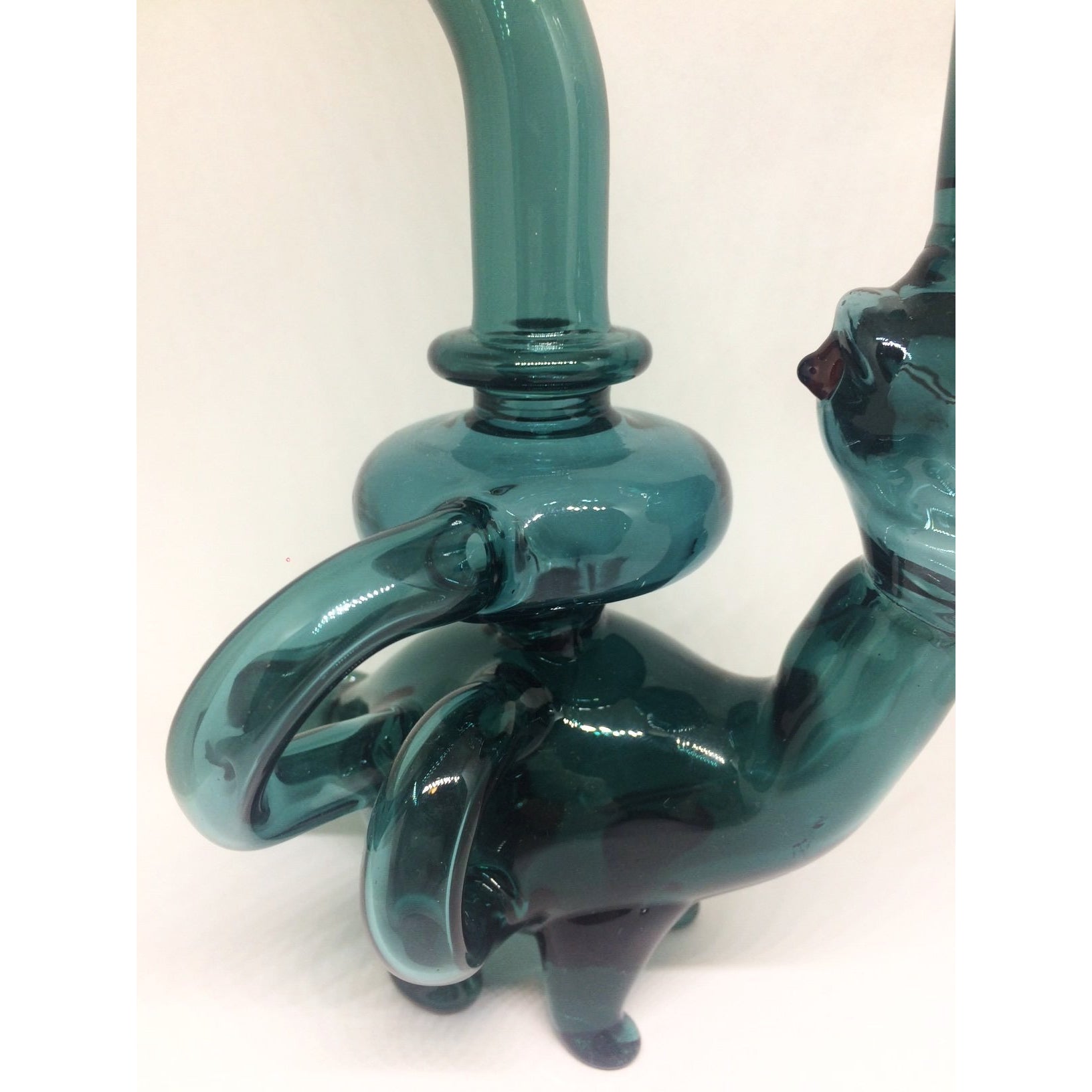 7" Double Recycler Dino Dab Rig - Kings Pipes
