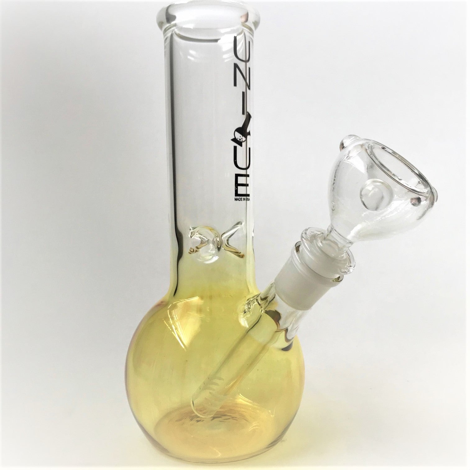 Unique Glass 8" Bubble Base Bong - Kings Pipes