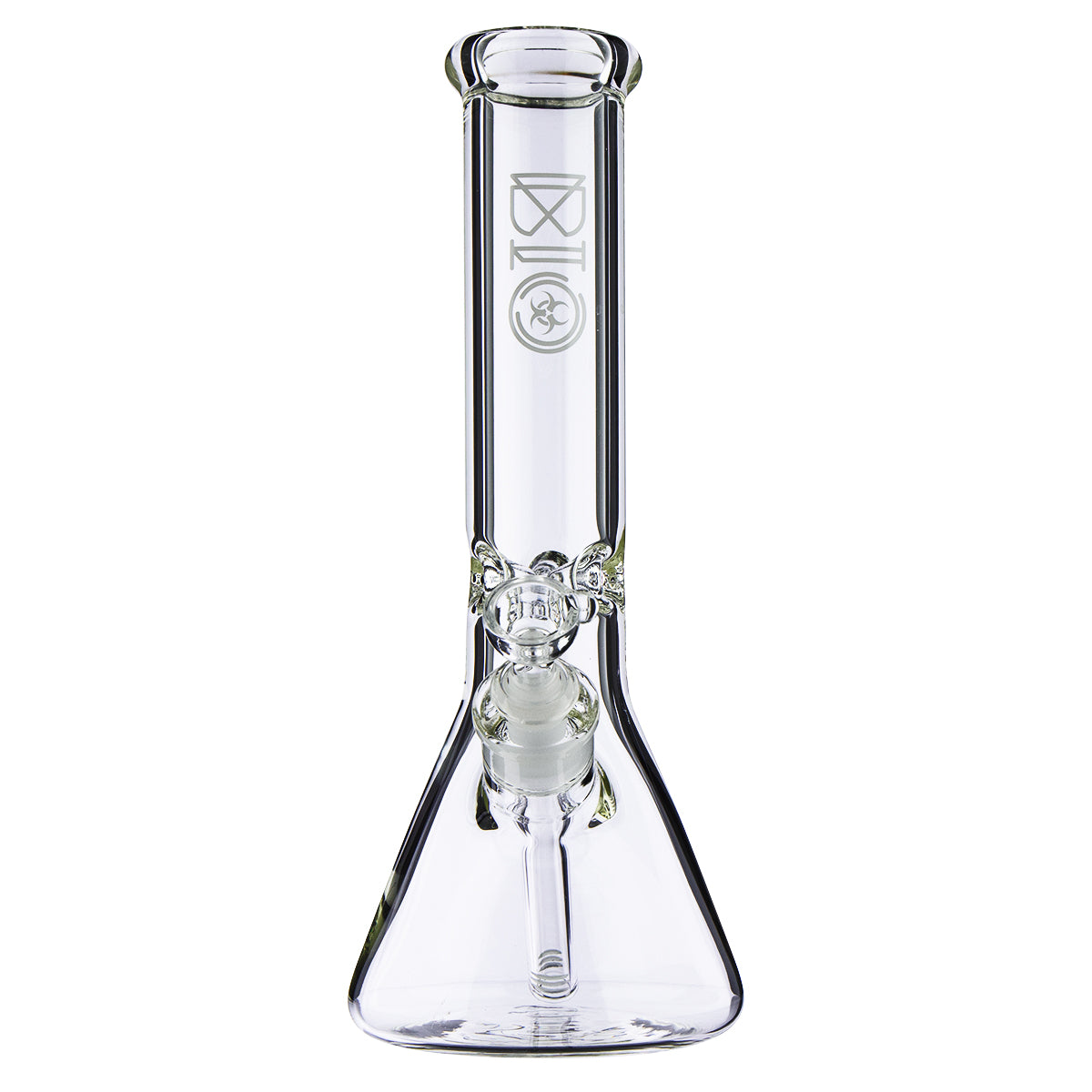 12" Bio Hazard Glass Beaker Bong - Kings Pipes