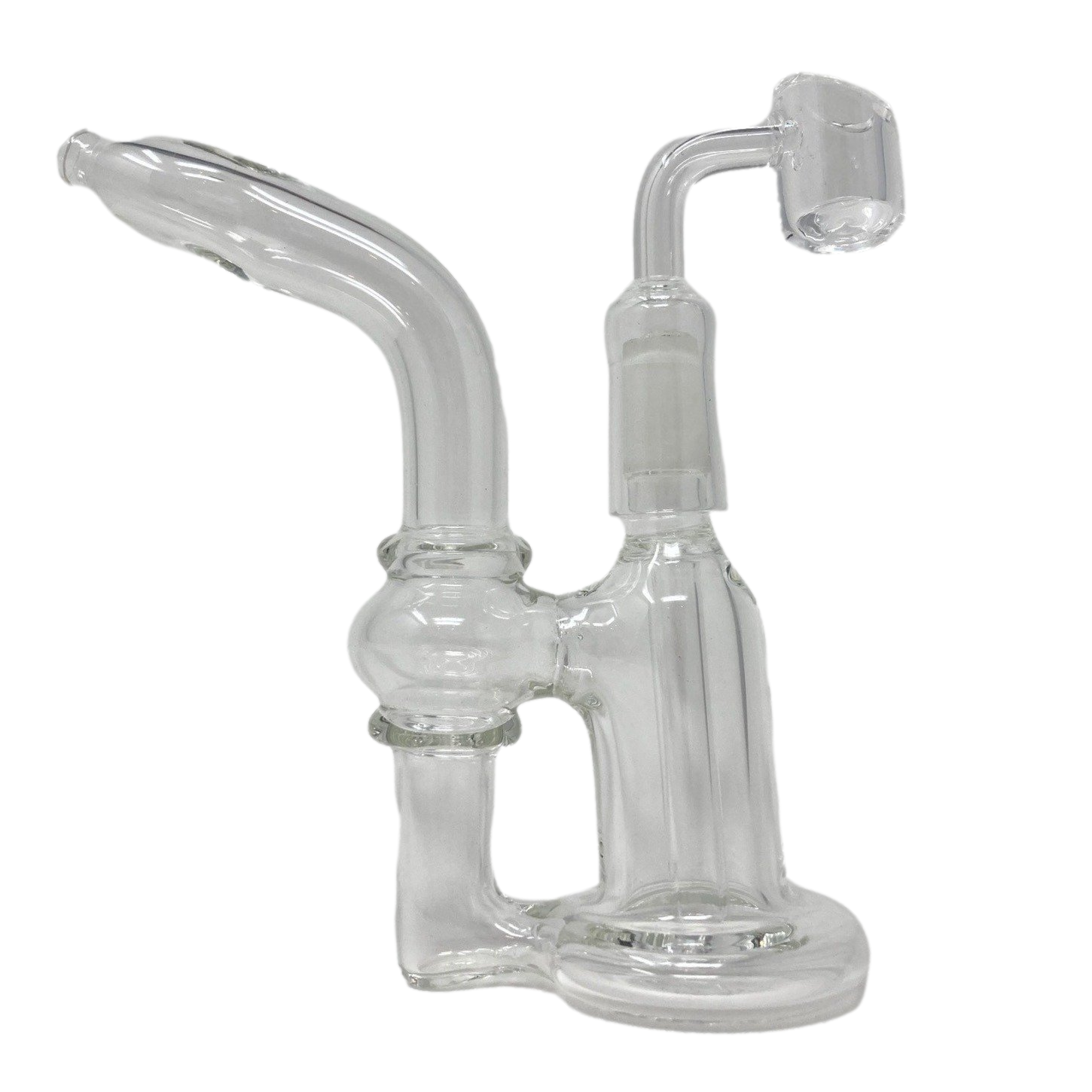6" Recycler Dab Rig with Quartz Banger - Kings Pipes