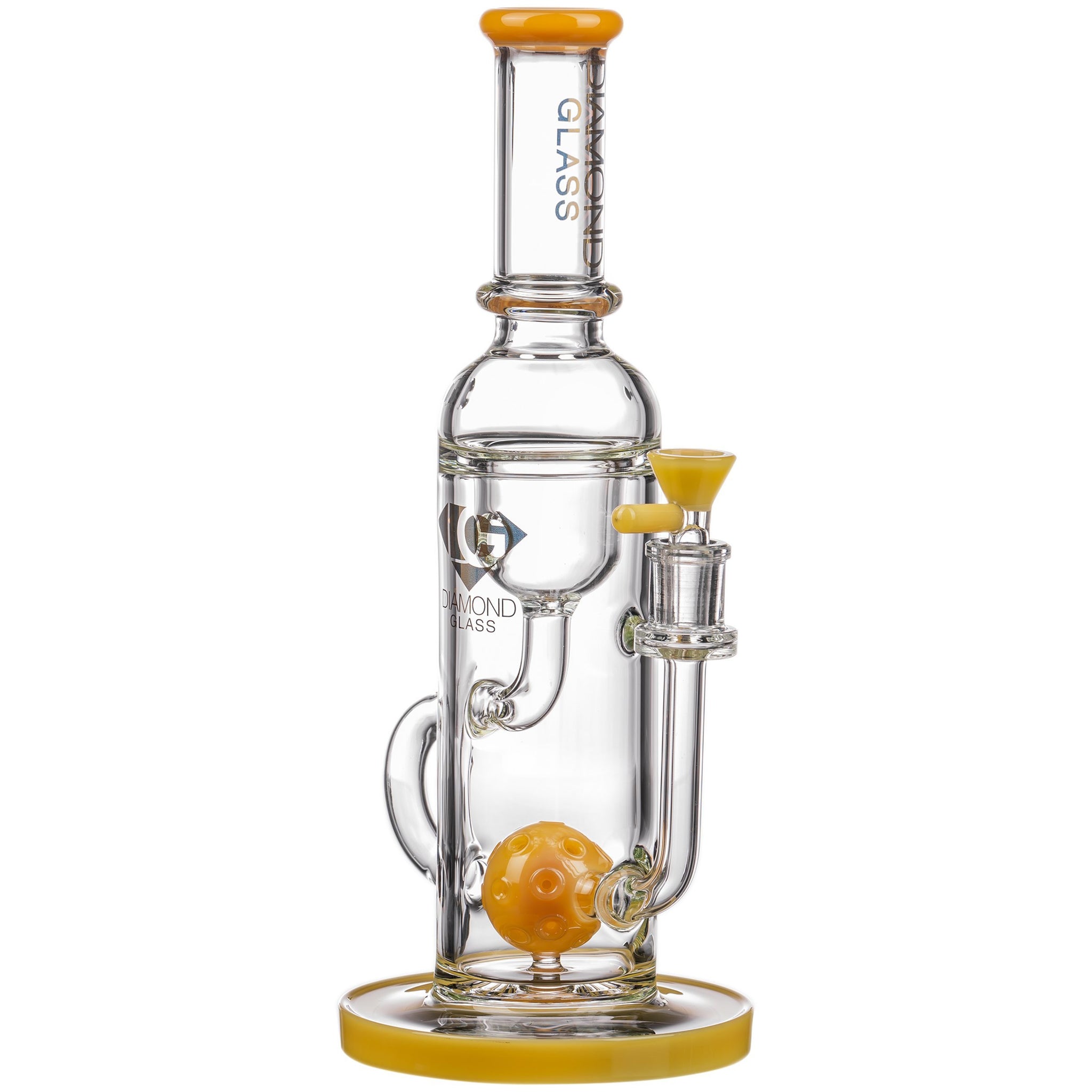Diamond Glass Ball Perc Incycler 12" Dab Rig Bong - Kings Pipes