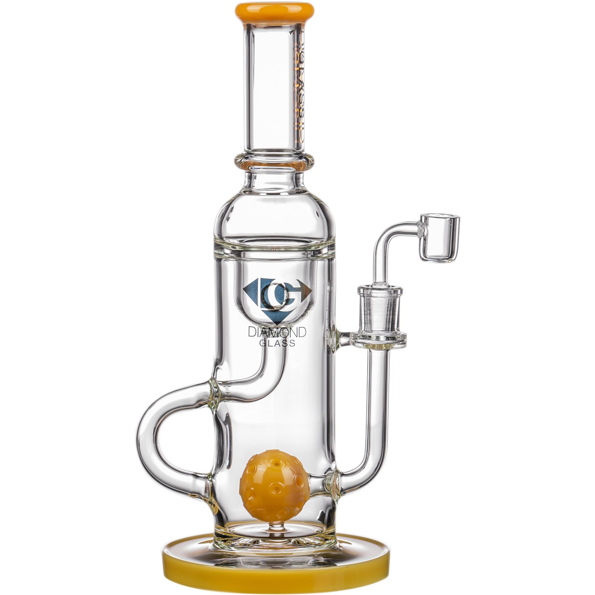 Diamond Glass Ball Perc Incycler 12" Dab Rig Bong - Kings Pipes