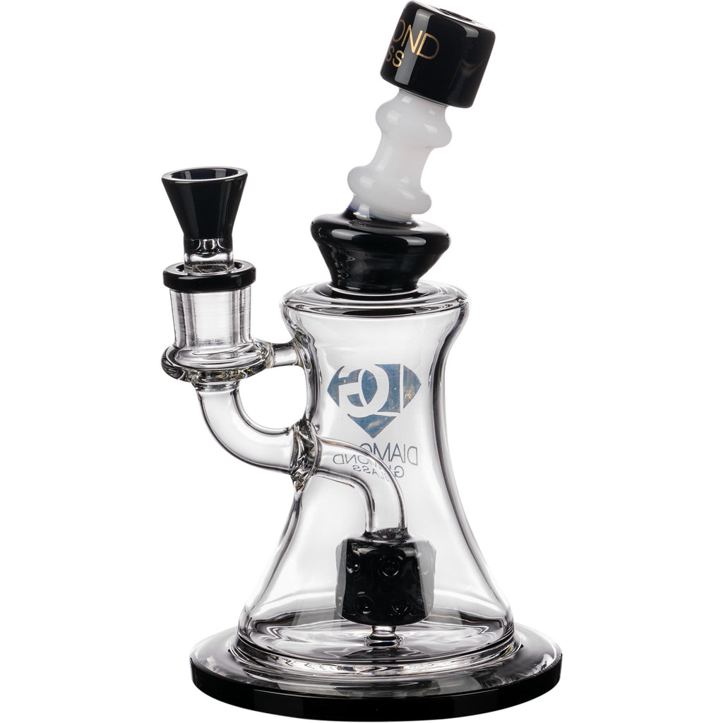 Diamond Glass Big Puck Dab Rig - Kings Pipes