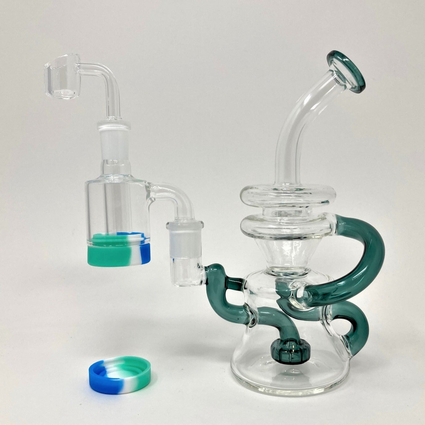 Double Recycler Shower Head Dab Rig Kit - Kings Pipes