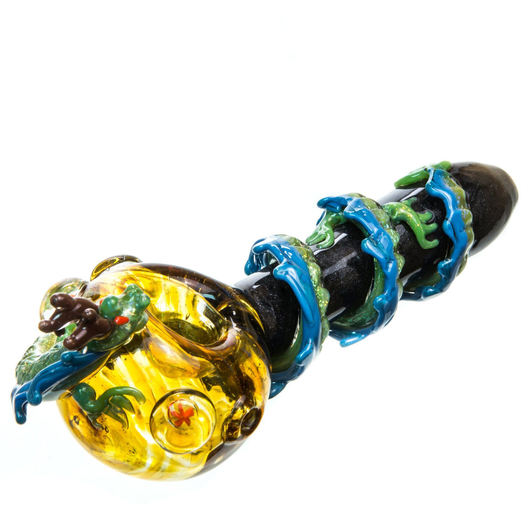 Empire Glassworks Dragon Wrapped Glass Pipe - Kings Pipes