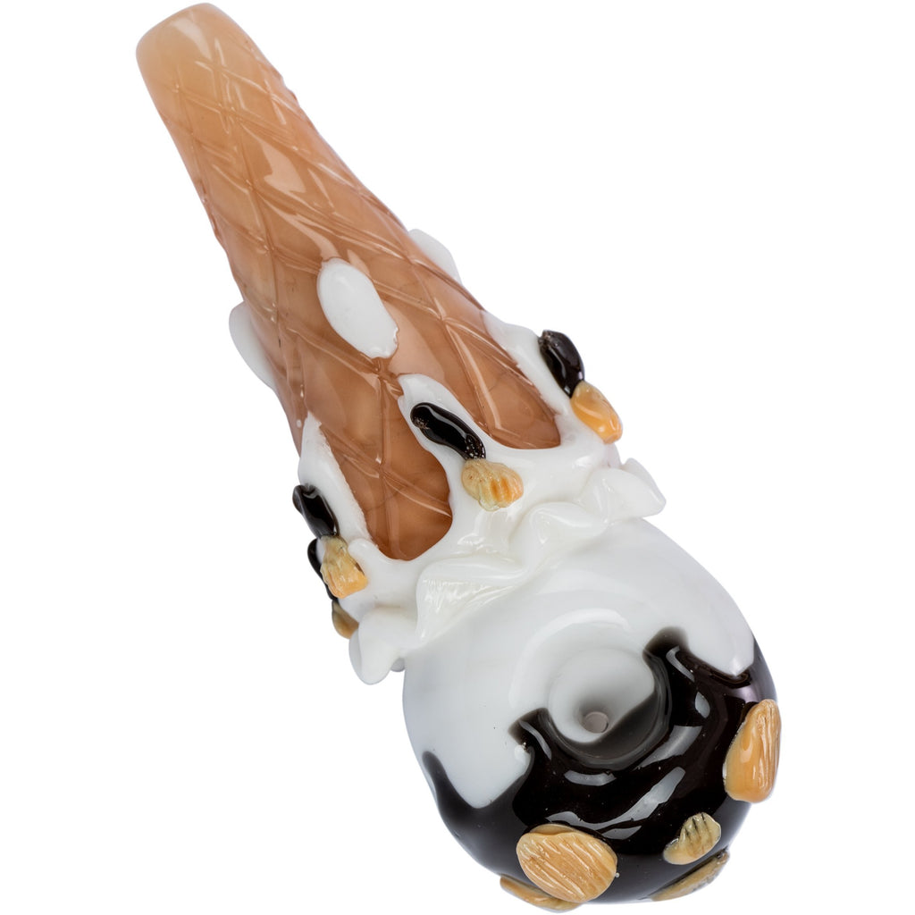 Empire Glassworks Hazel-Nug Ice Cream Glass Pipe - Kings Pipes