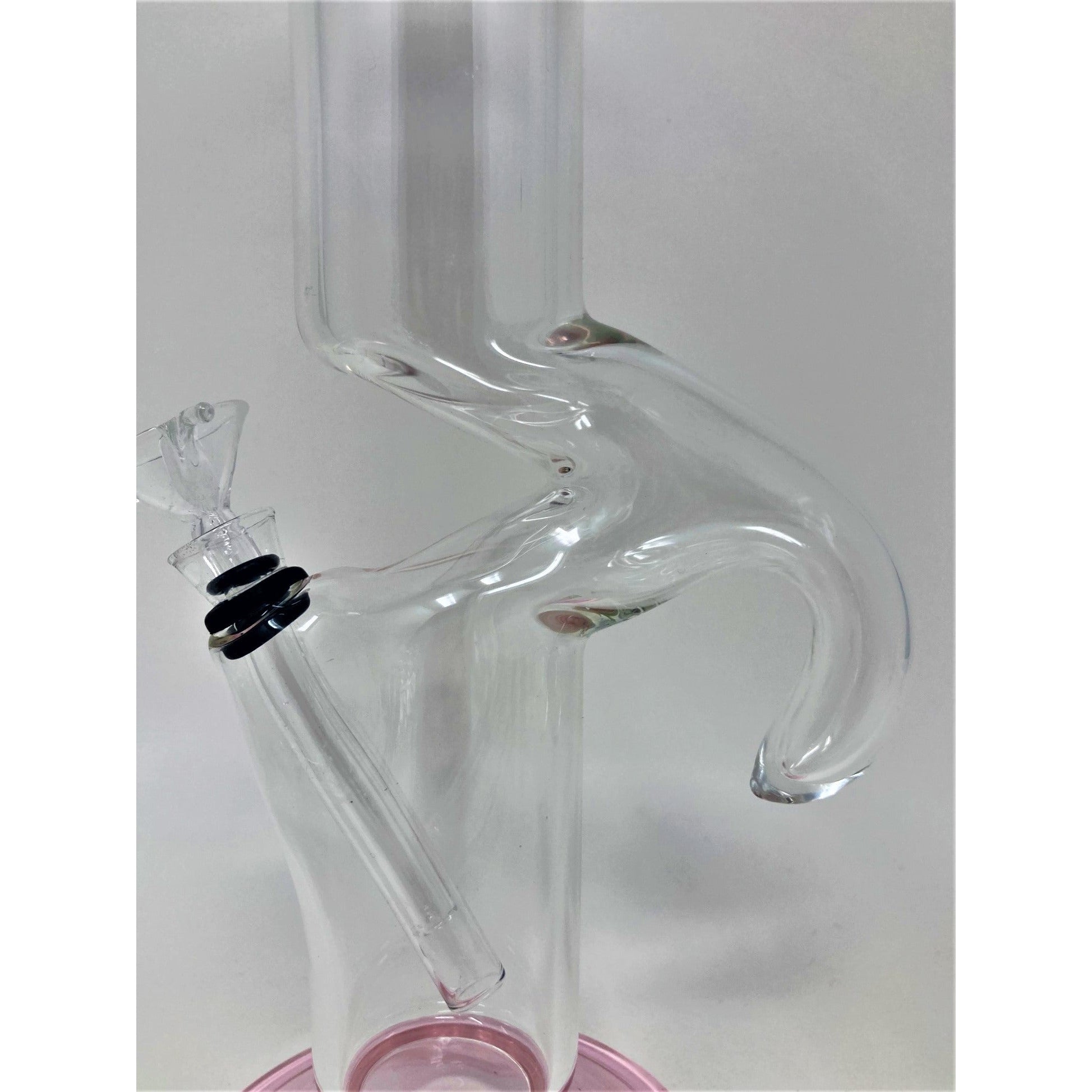 Single Kink Pink Glass Zong 12" - Kings Pipes
