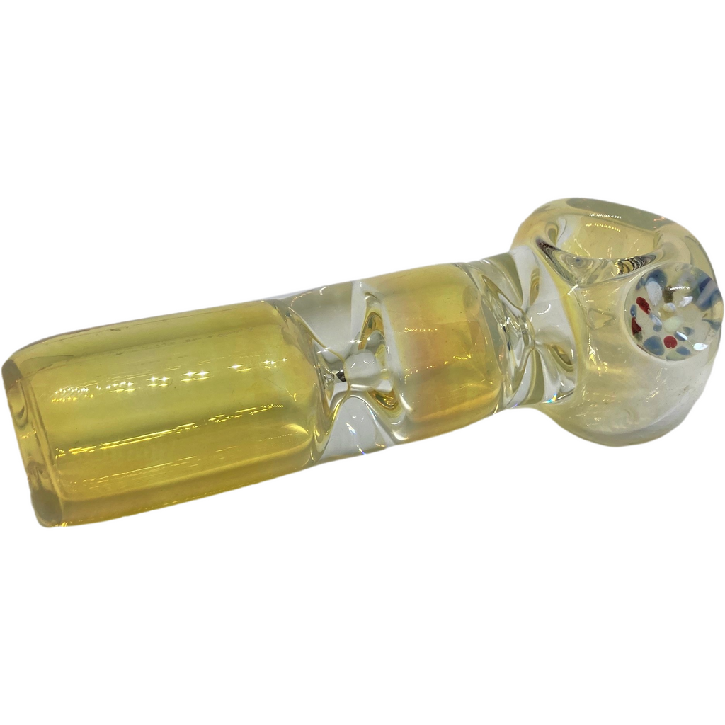 Heavy Duty Gold Glass Pipe 5" - Kings Pipes