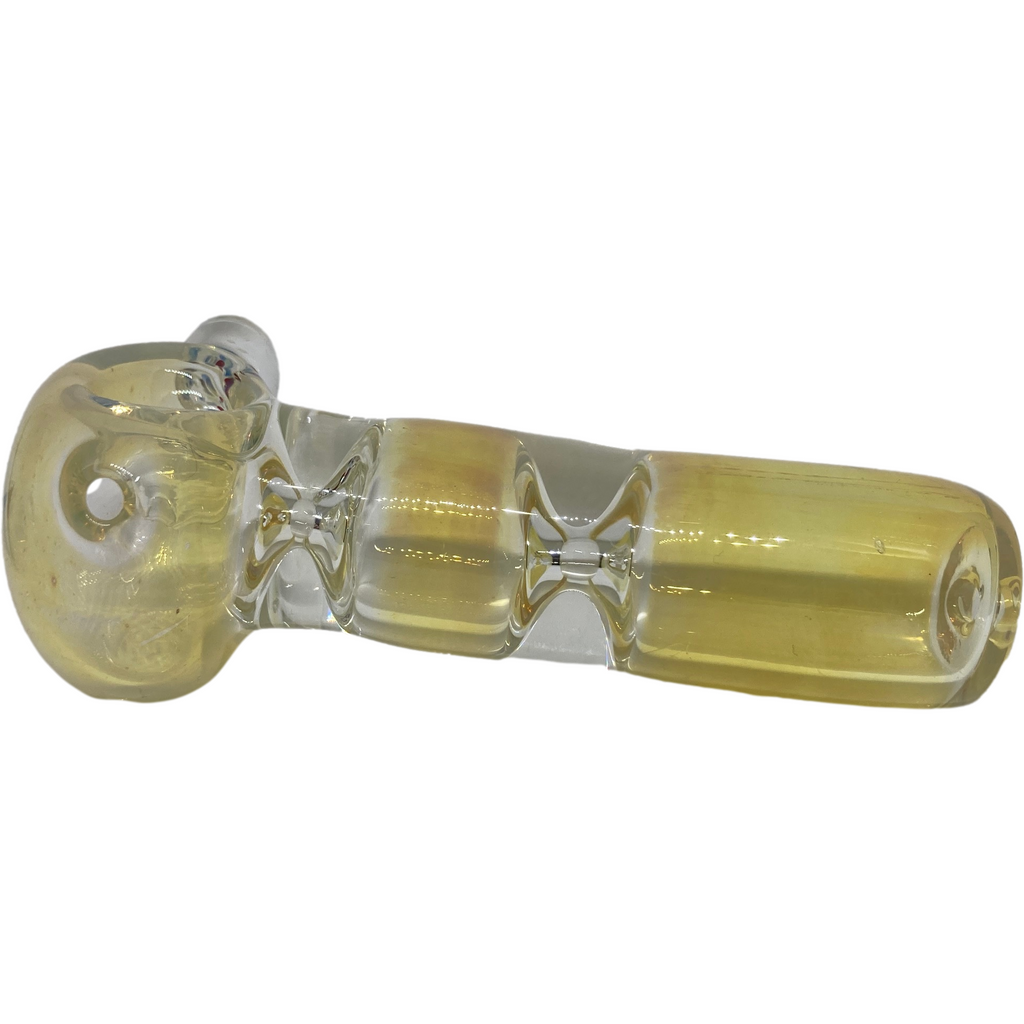Heavy Duty Gold Glass Pipe 5" - Kings Pipes