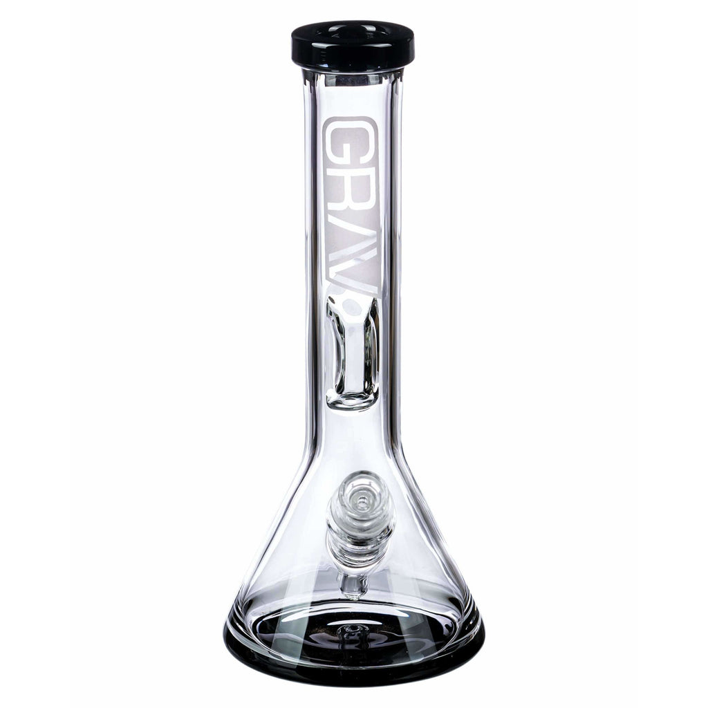 GRAV Labs Black Accented Beaker Bong with Inverted Restriction - Kings ...