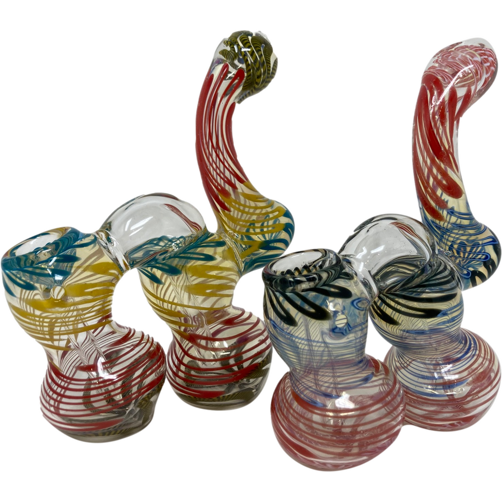 Clear Swirl Doubbler - Kings Pipes