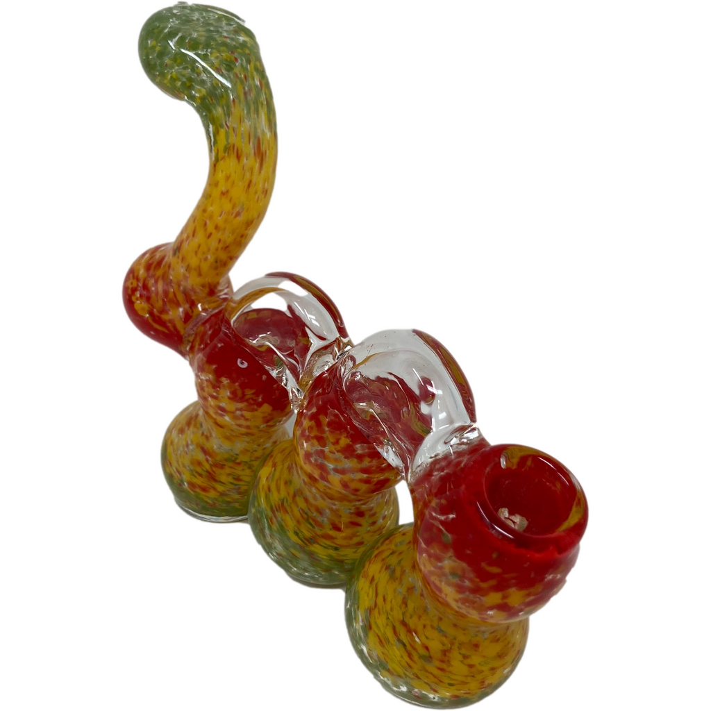 Triple Chamber Bubbler Straight - Kings Pipes