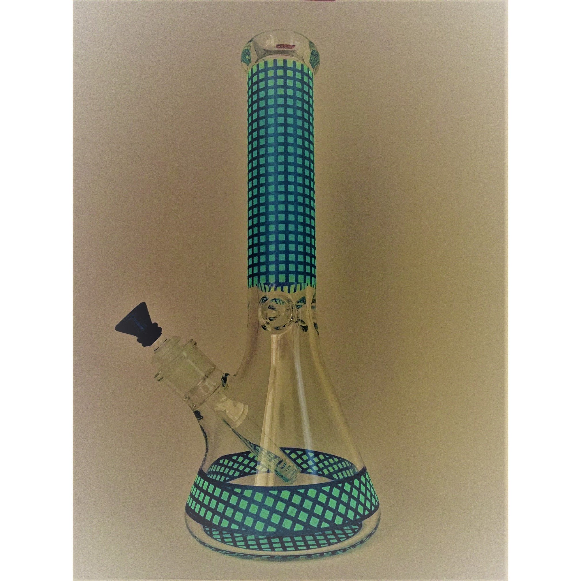King Volcano Beaker Bong Glow in the Dark 14" - Kings Pipes