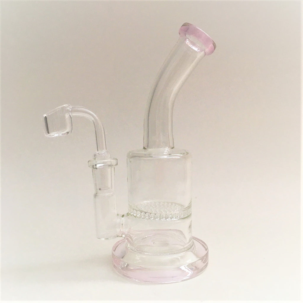 Honeycomb Dab Rig - Pink Accents - Kings Pipes