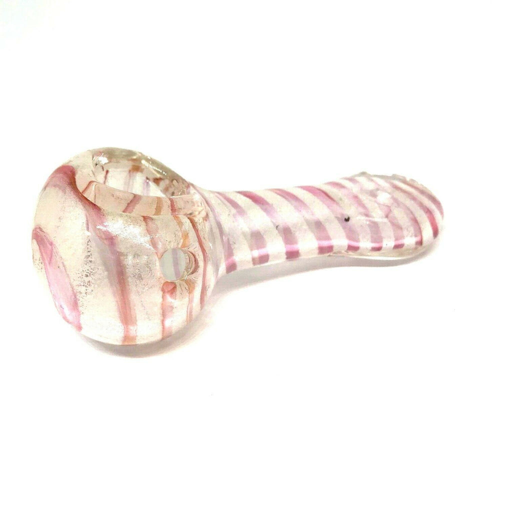 Pink Glow In The Dark Glass Pipe 4" - Kings Pipes