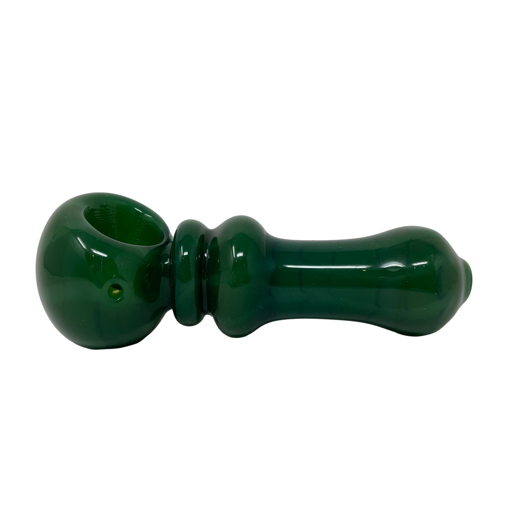 Emerald Green Glass Pipe 4.5" - Kings Pipes