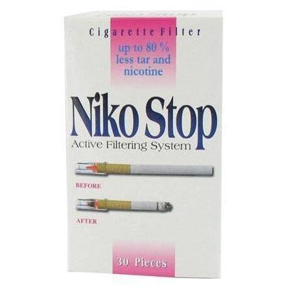Niko Stop Cigarette Filter - 3 Pack of 30 - Kings Pipes